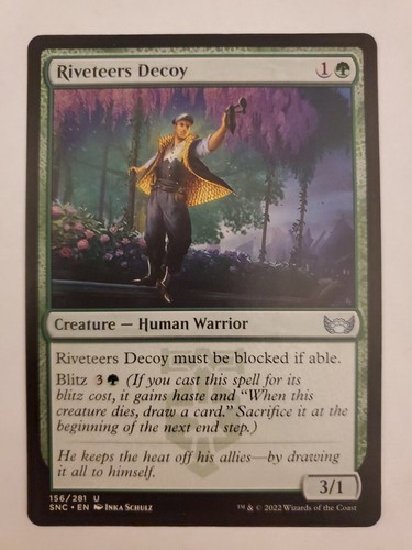 MTG Magic The Gathering Card Riveteers Decoy Creature Human Warrior ...