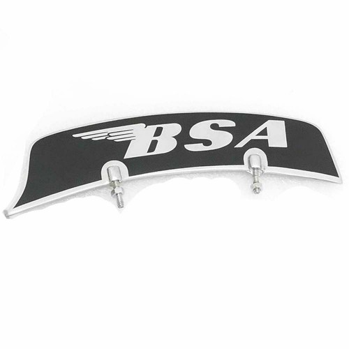 Brass Chrome Front Mudguard Number Plate Compatible With BSA ...