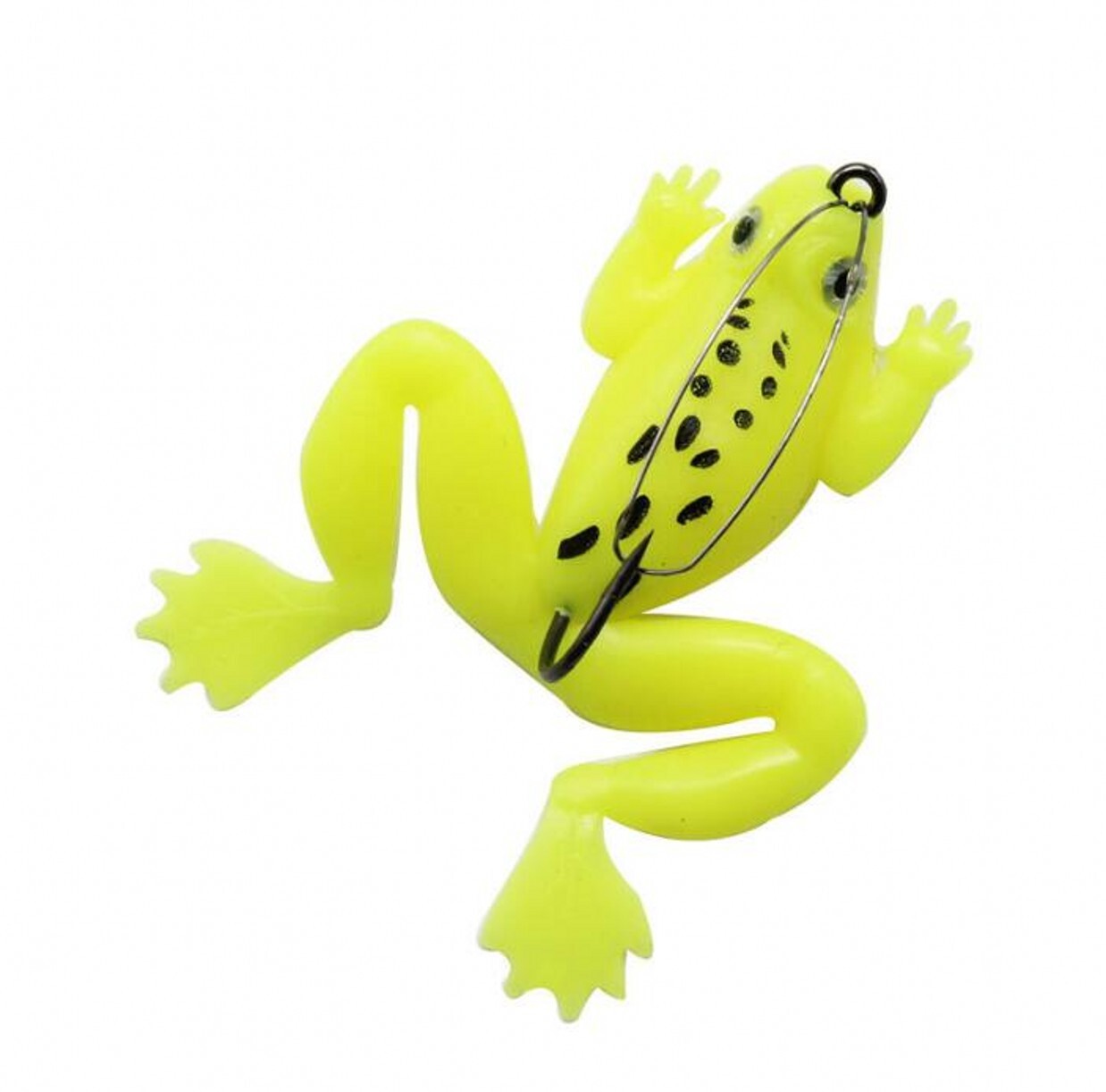 10PCs 6cm/4.5g Fishing Frog Lures Topwater Frog Realistic Fishing Lures ...
