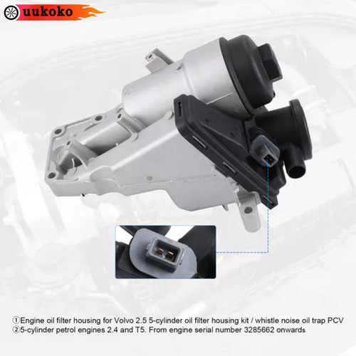 For Volvo C70 C30 S40 S60 V50 V60 XC60 XC70 Engine Oil Filter Housing ...