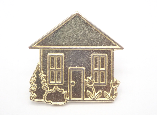 Home House Gold Tone Vintage Lapel Pin | eBay