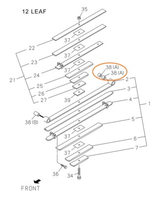 2x Front Leaf Spring Rear Bush For Isuzu NPR / NQR - 4.8TD / 5.2TD ...