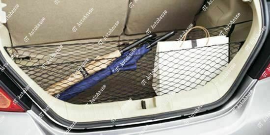 For Audi Rear Cargo Trunk Storage Organizer Envelope Black Elastic Mesh ...