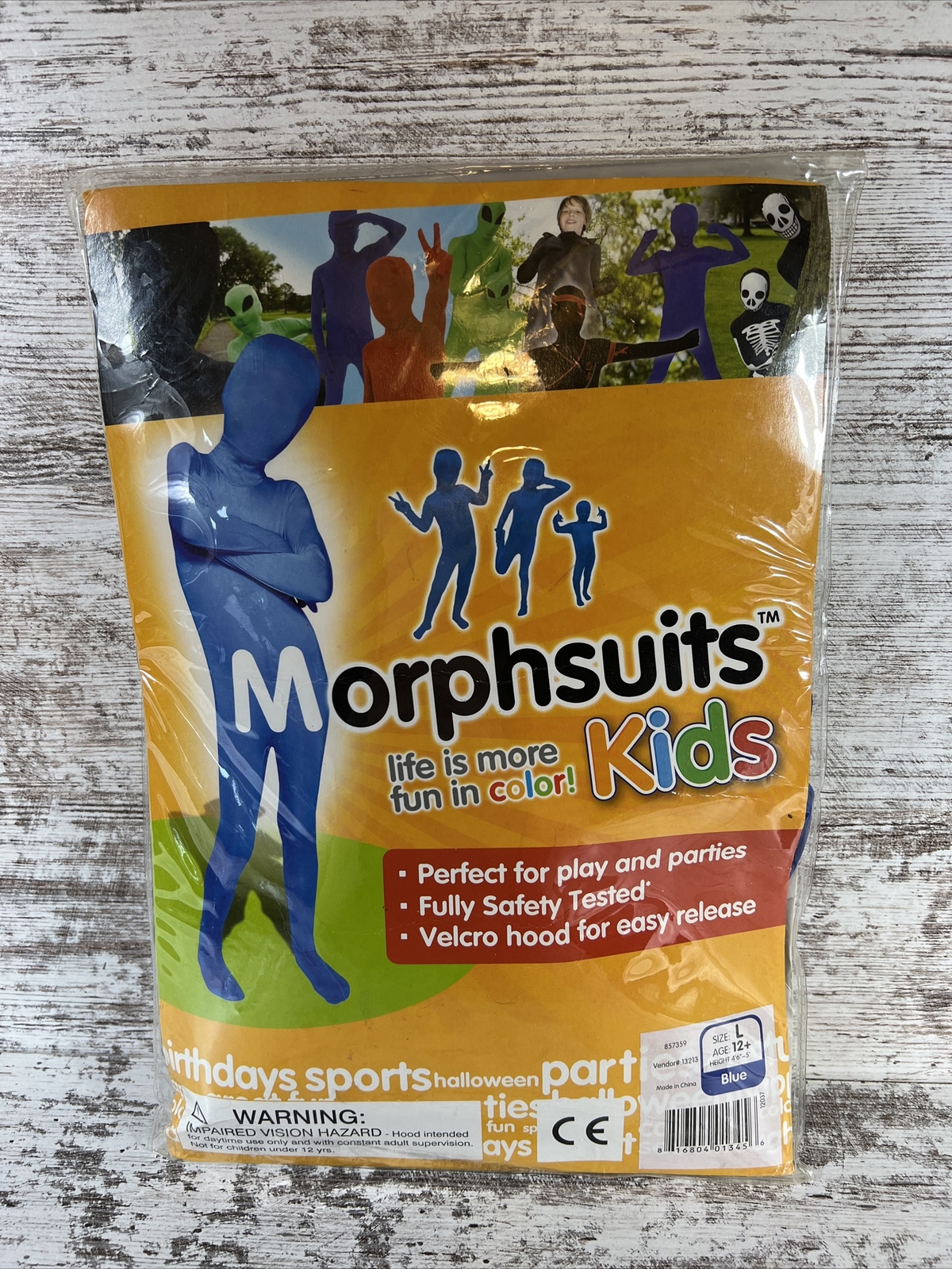 New In Package Morphsuits Kids Blue Large Costume | eBay
