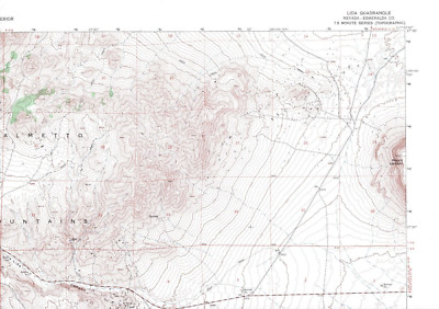 Lida, Nevada 1968 Vintage USGS Topo Map 7.5 Quadrangle Topographic | eBay