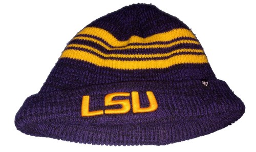 NCAA LSU Tigers Winter Beanie Hat (OSFA) ('47) | eBay
