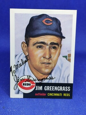 JIM GREENGRASS PERSONAL AUTOGRAPH signed 1991 Topps Archives 1953 ...