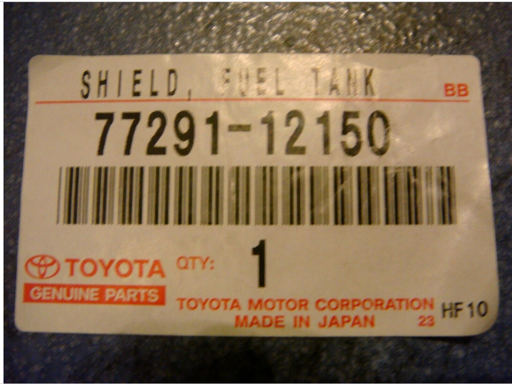 7729112150 Genuine Toyota Shield ASSY Fuel Tank Filler Pipe 77291-12150 ...