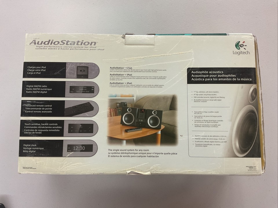 Logitech Audiostation High Performance Stereo System for iPod New Open Box | eBay