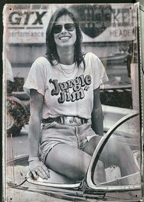 VRHTF VTG NHRA VERY COOL "JUNGLE PAM" IN JUNGLE JIM T SHIRT *" X 12 ...