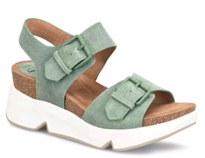 Sofft Castello Sporty Leather Sandals Lightweight 2.75" Wedge Heel! 9M ...