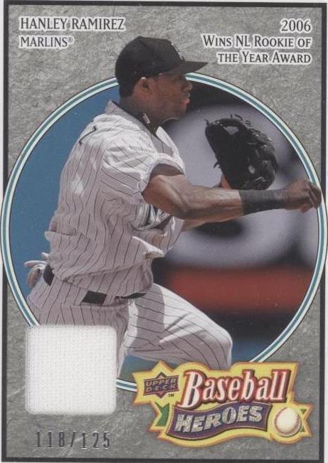 2008 Upper Deck Baseball Heroes - Hanley Ramirez #68 Charcoal ...