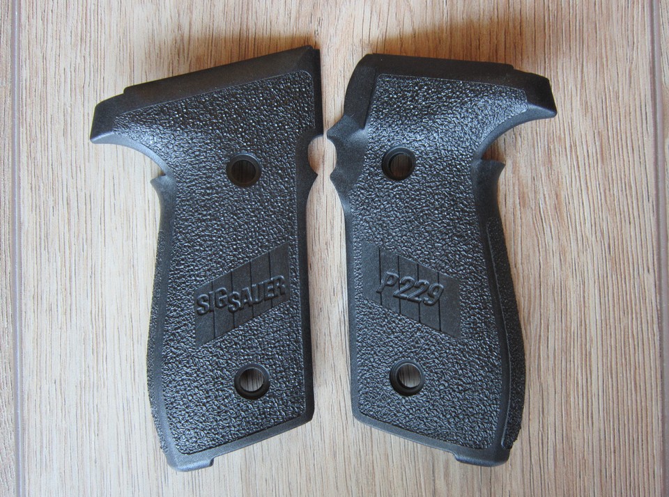 Sig Sauer P229 Grips Factory Classic 2004 DA/SA Black also fit P228 NTO ...