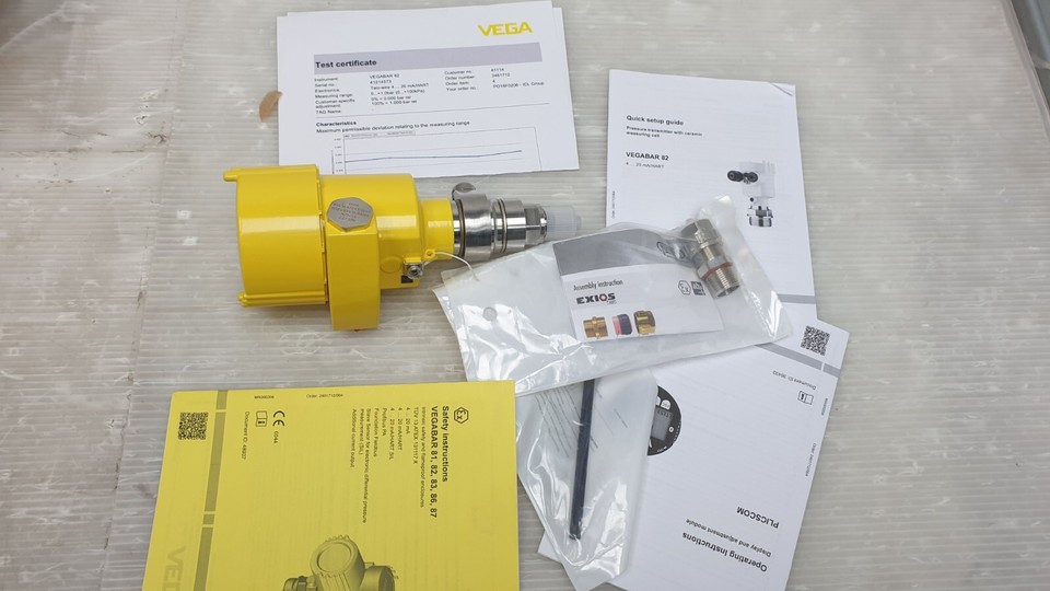 VEGA VEGABAR 82 Pressure Transmitter, B82.AEC3SAGDSHXAIOKX | eBay