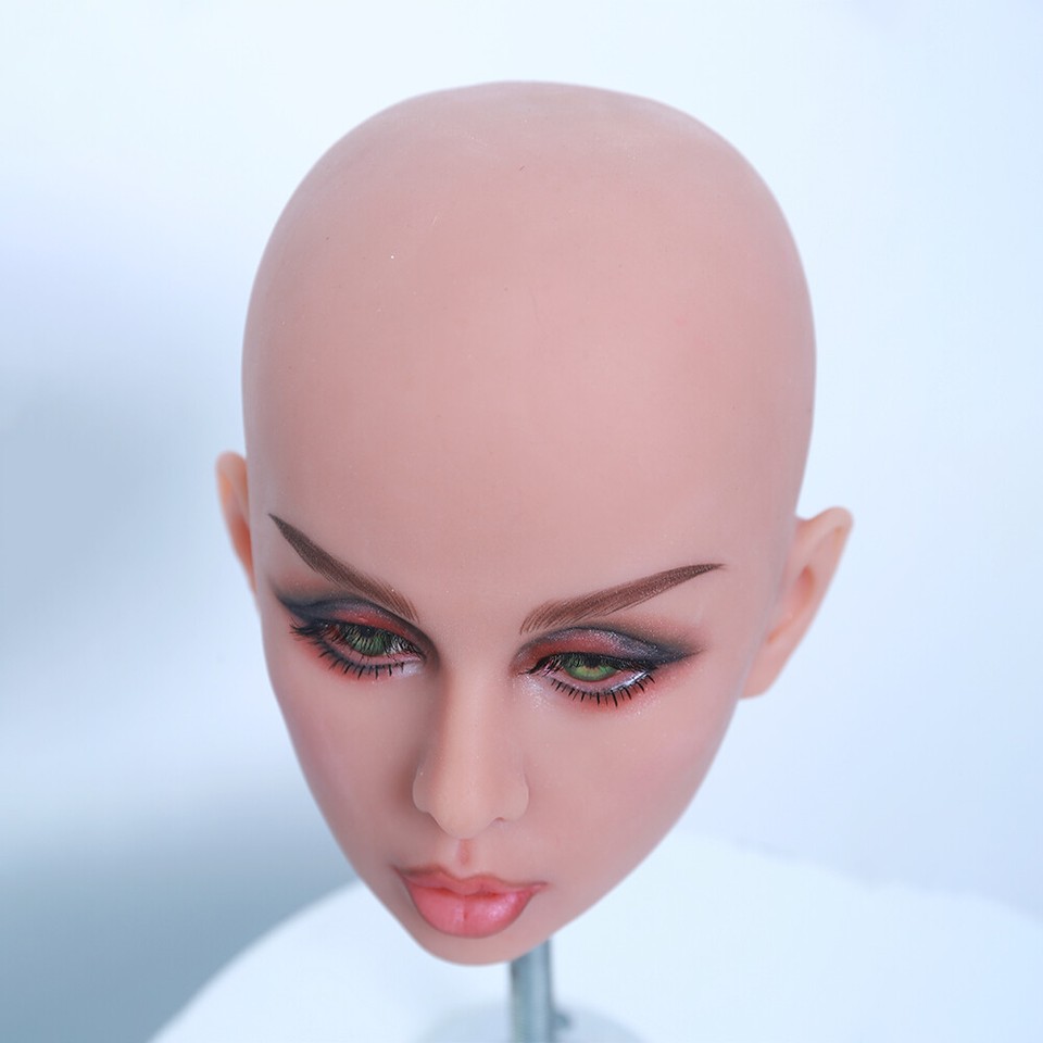 Oral Sex Toys TPE Skeleton Sex D-oll Head With 2 Wig Realistic Adult ...