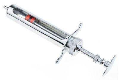 Stainless steel Glass Syringes Glass Sampler Lab 50cc Glassware 50ml # ...