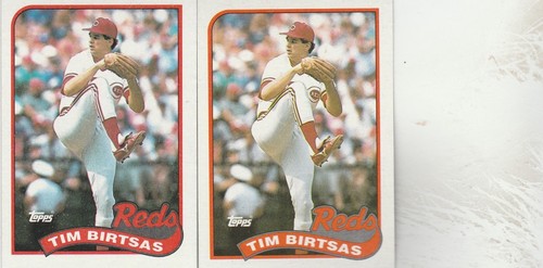 FREE SHIPPING-MINT-1989 (REDS) Topps #103 Tim Birtsas-2 CARDS | eBay