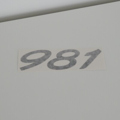 981/987/986 Rear Bumper Badge/Decal | Porsche Boxster Cayman | eBay