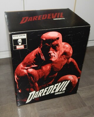 SIDESHOW DAREDEVIL COMIQUETTE MIB MARVEL STATUE NETFLIX PANTHER SPIDER ...
