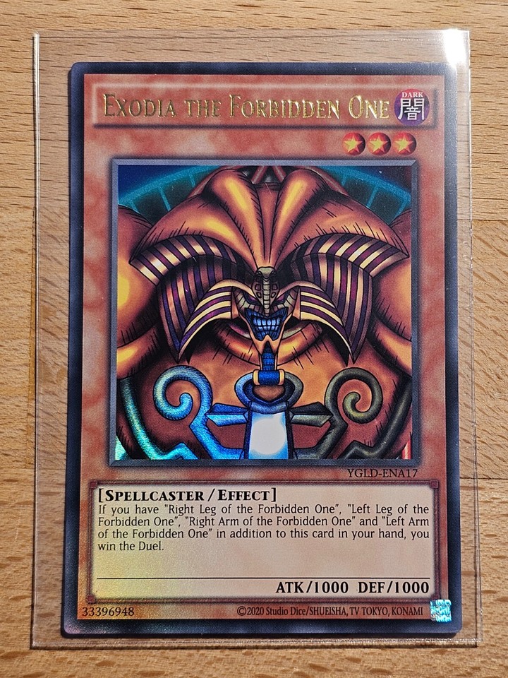 Exodia the Forbidden One FULL SET YGLD 2015 YUGIOH ULTRA RARE ENGLISH ...