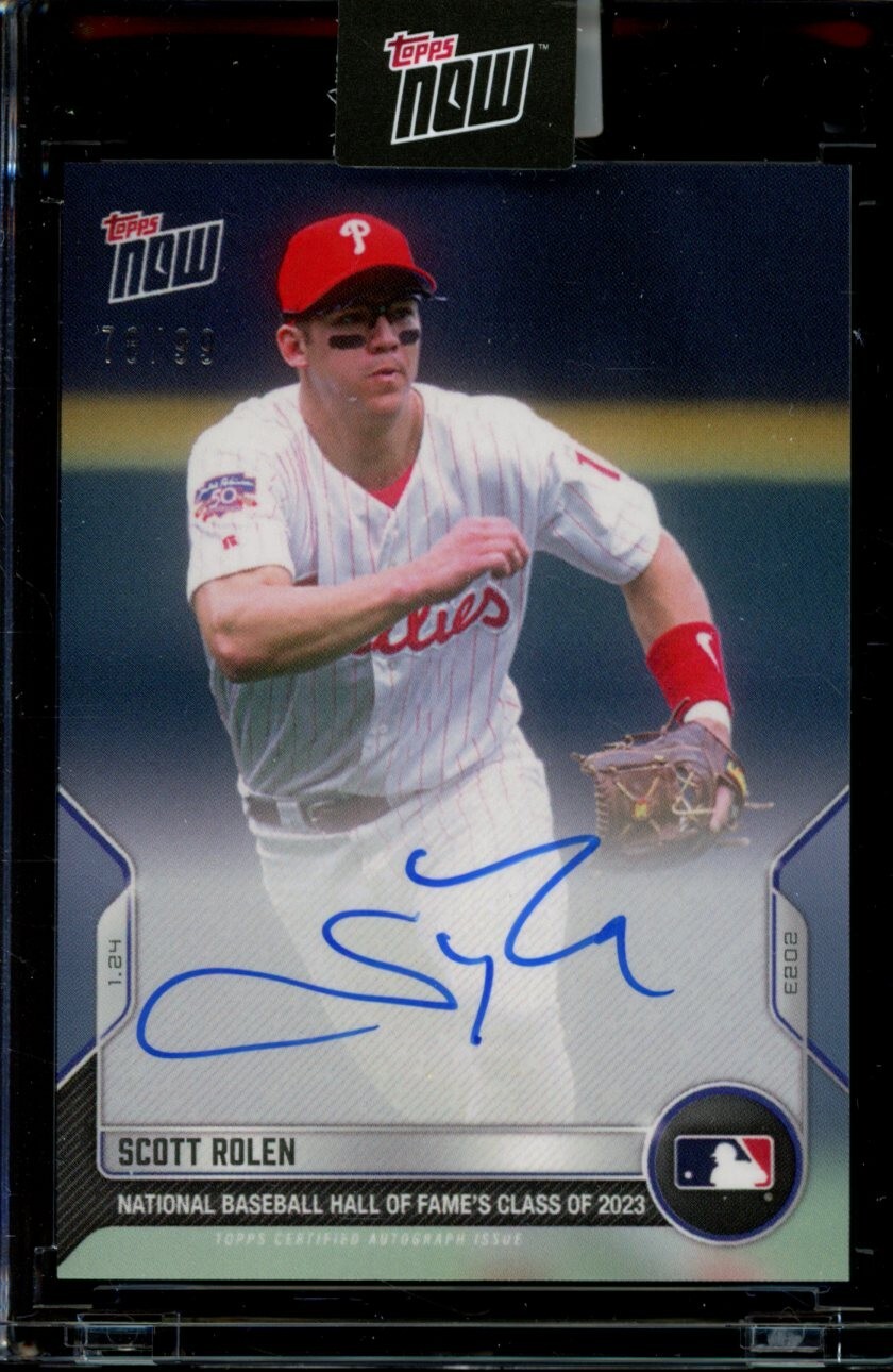 2022 Topps Now Offseason #OS-60A Scott Rolen Auto Autograph Hall of ...