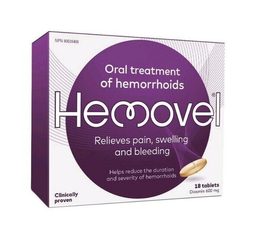 2 packs of Hemovel Hemorrhoidal Oral Treatment 18 Tabs Each - Free ...