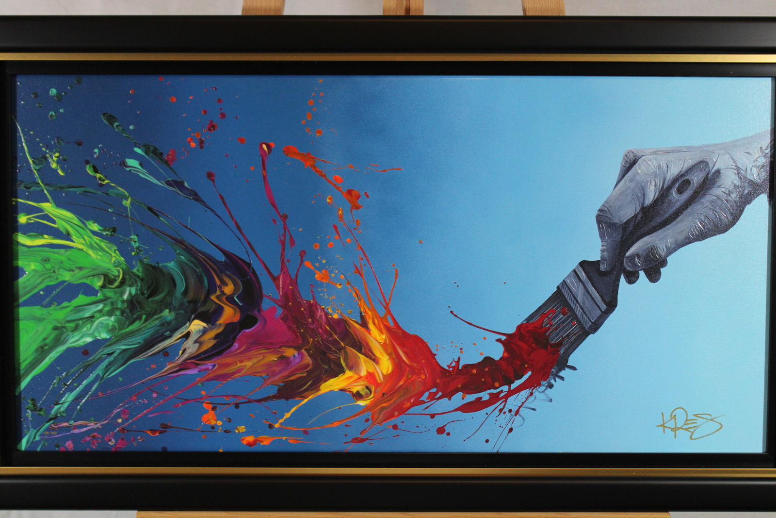 "Reflections" art piece by artist KRE8. Giclee in Color with hand ...