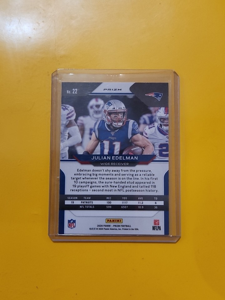 2020 Panini Prizm Julian Edelman Gold Disco #22 Card | eBay