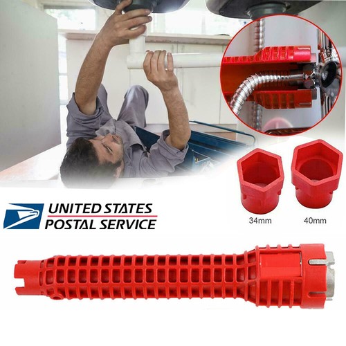 Faucet Sink Installer Multi Tool Pipe Wrench ,Plumbers Homeowners ...