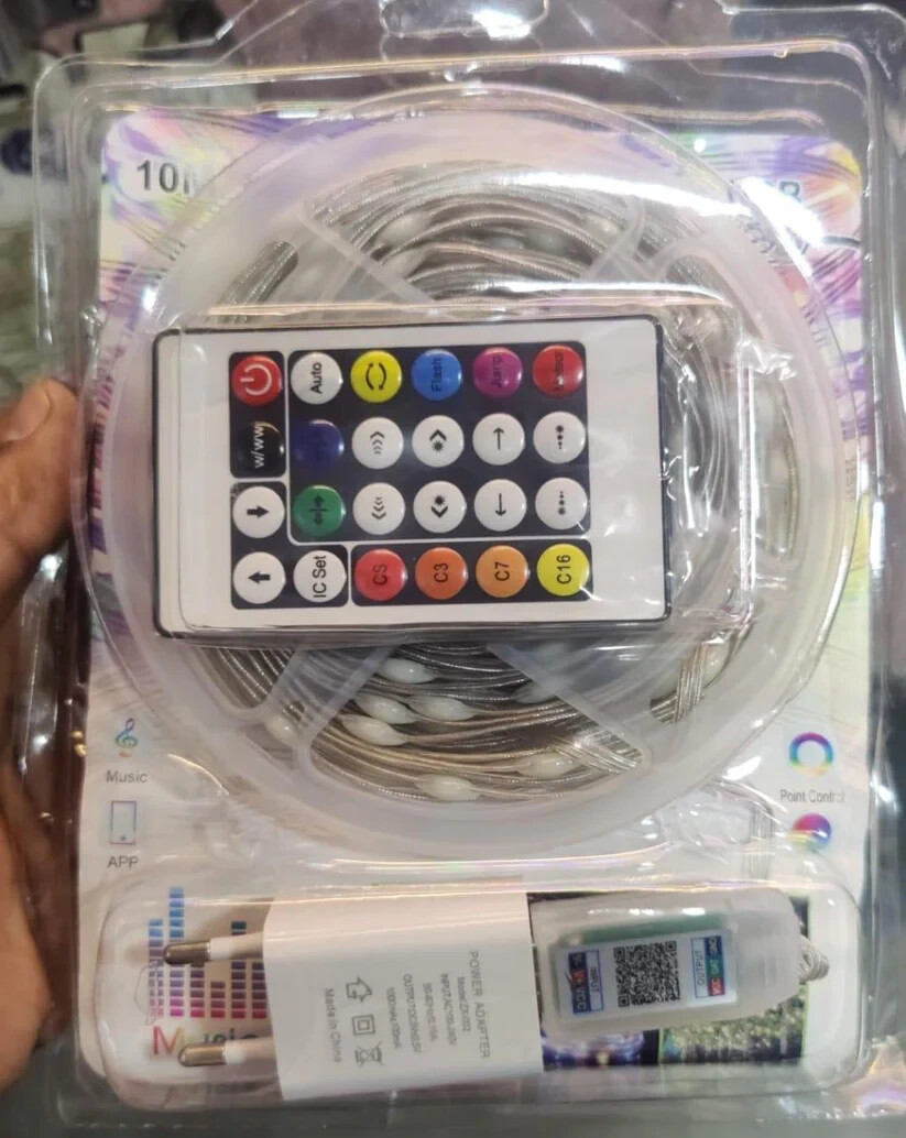 10 Meters LED Strip Lights with Bluetooth App, Remote Controller RGB ...