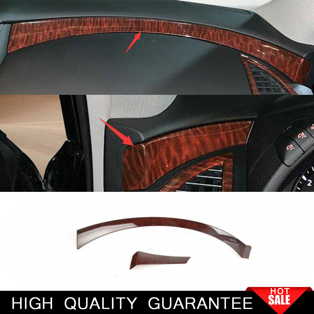 For Nissan Armada Y62 17-20 Red Wood Grain Central Console Dashboard ...