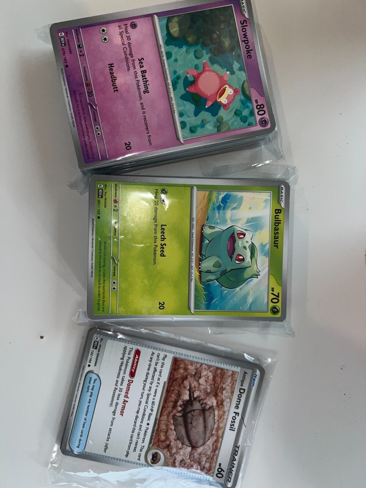 Pokemon 151 Complete Base Card Set All Common Uncommon And Holo Rares ...