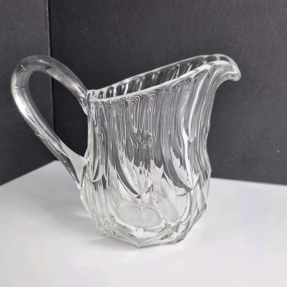 small textured glass milk jug apx 4" | eBay UK