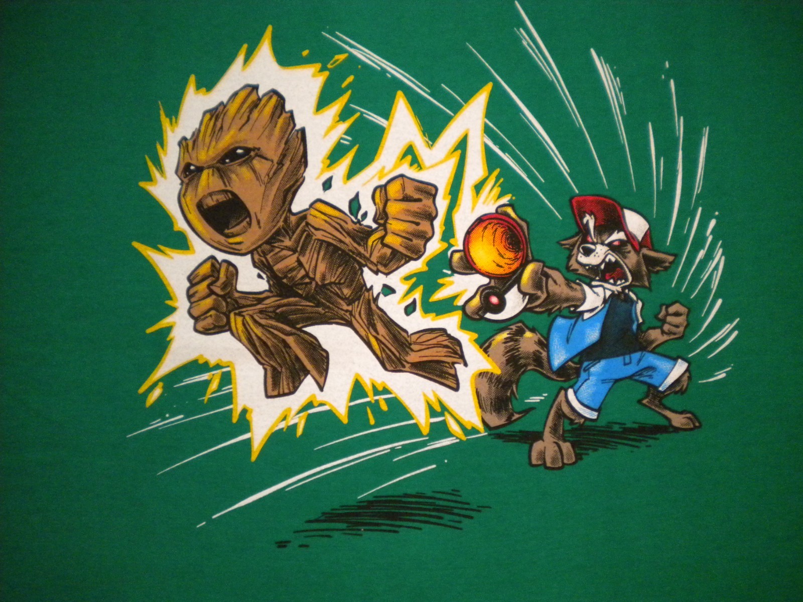 POKEMON MARVEL Ash Pikachu Rocket Groot Leaf Type Guardian RIPT Comics ...