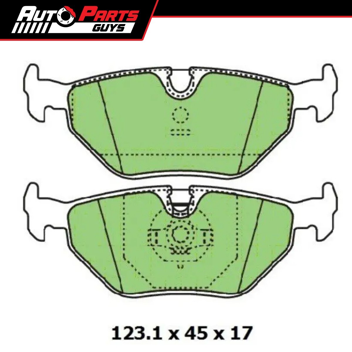 Budget Rear Brake Disc Pads Suits BMW 318 Series E36 1992 - 1998 DB1245 ...