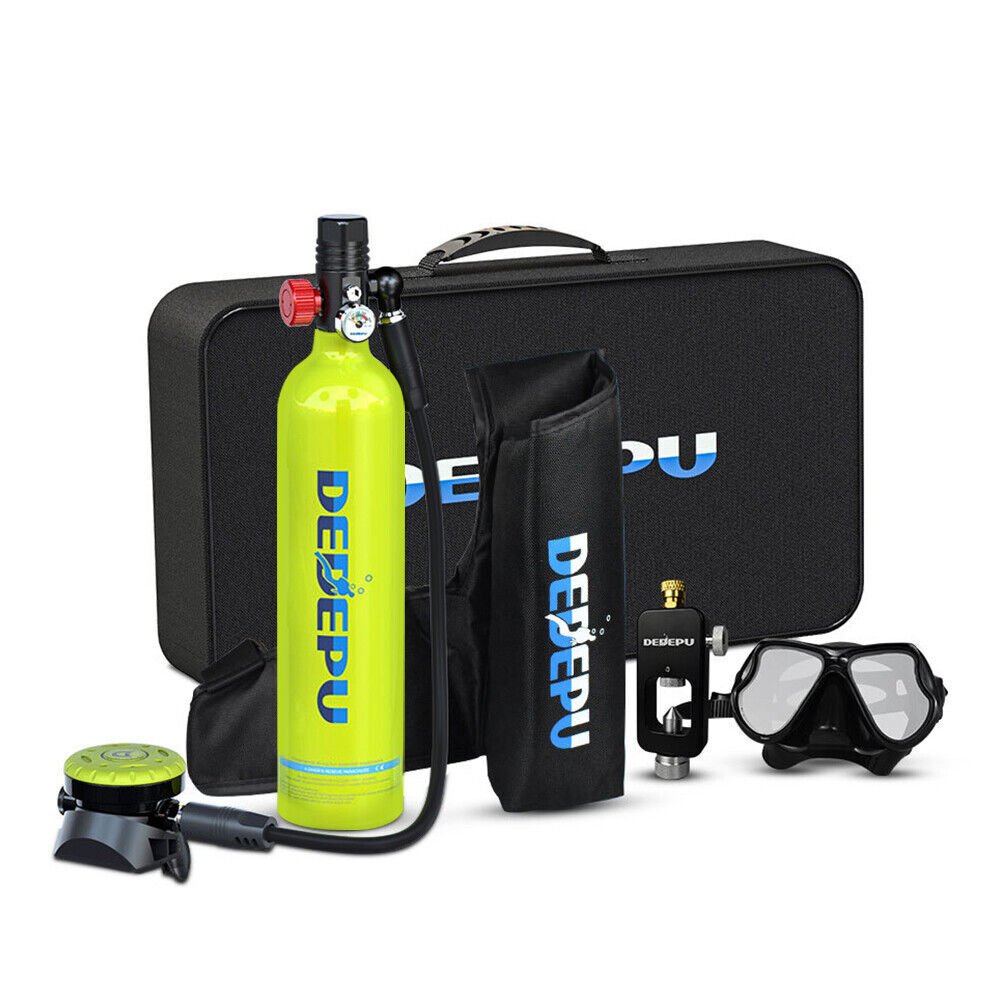 DEDEPU Mini Scuba Diving Kit Oxygen Tank Hand Pump Equipment Underwater ...