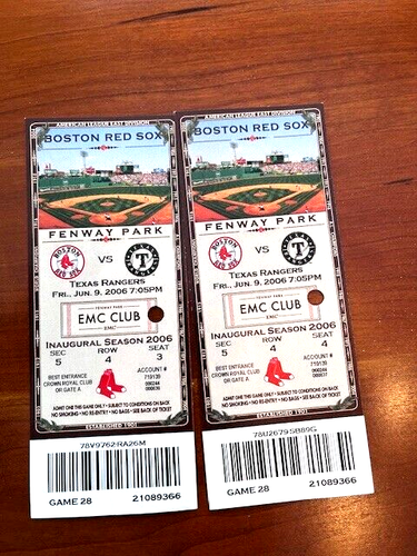 Red Sox 06/09/06 Papelborn Statistical Rarity | eBay