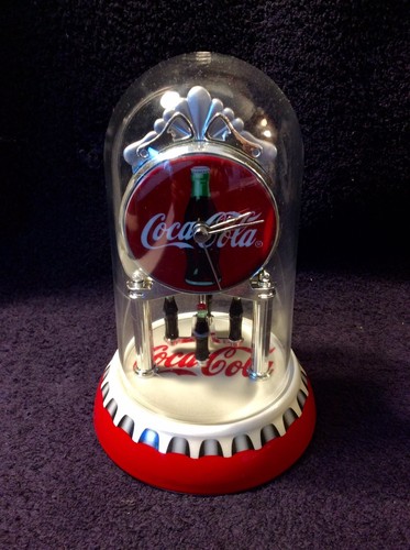 “Works” Collectible 2002 Coca-Cola Coke Anniversary Pendulum Dome Clock ...