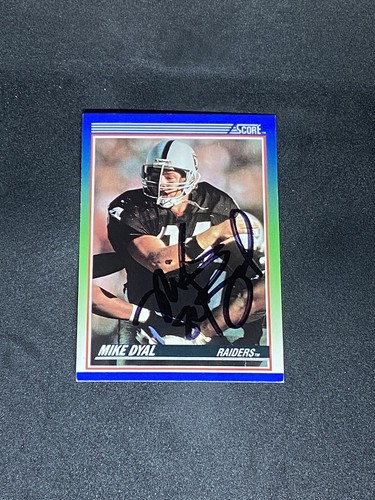 Mike Dyal 1990 Score #86 Oakland Raiders Auto Autographed Signed Rookie ...