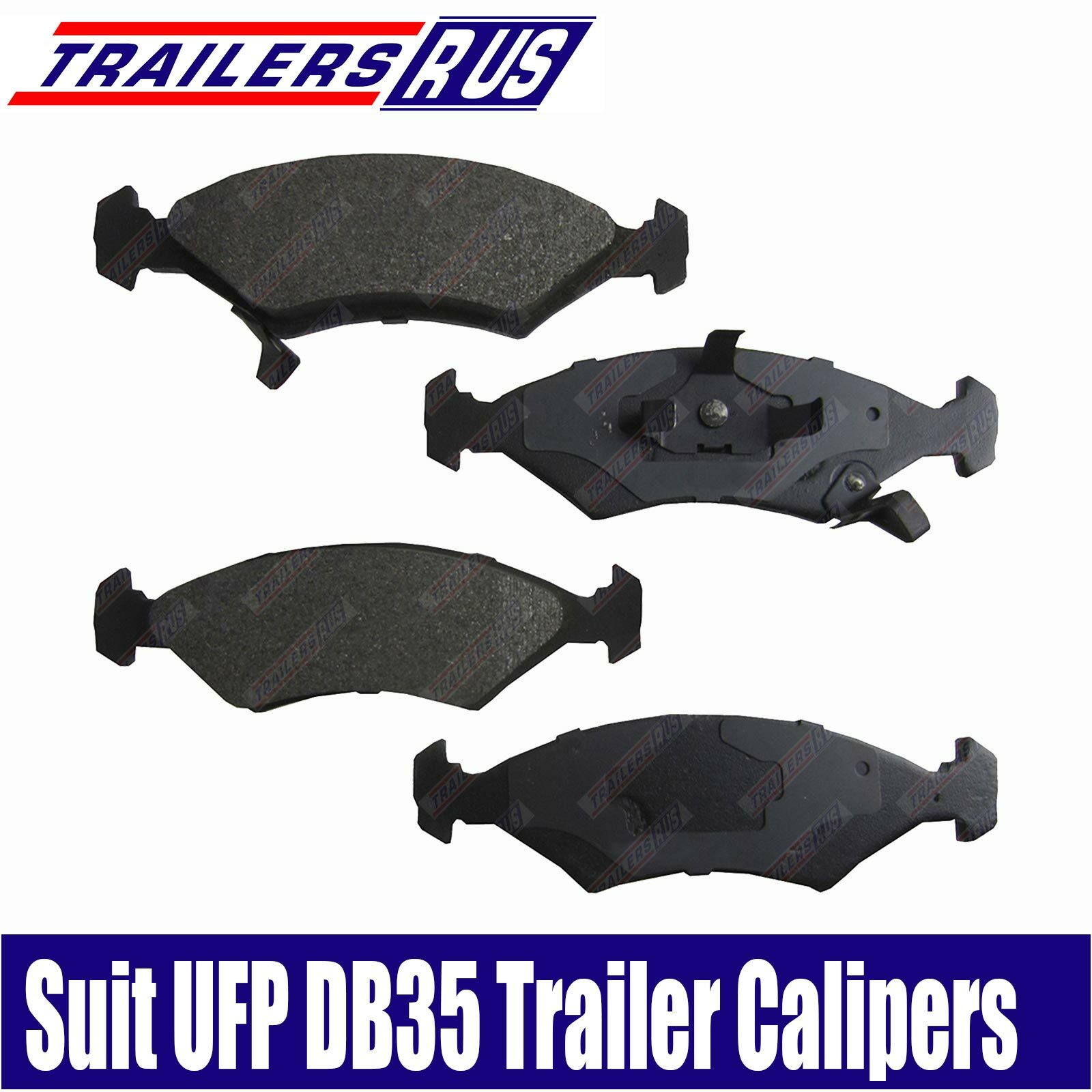 Trailer Disc Brake Pads for USA Trailers with UFP DB35 Calipers 33008 ...