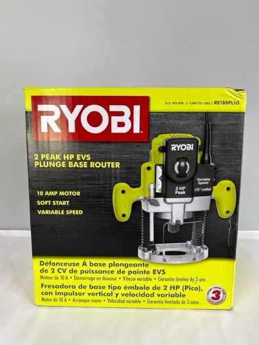 Ryobi RE180PL1G 2-HP 10-Amp Plunge Router NEW 672587041433 | eBay