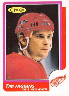 1986-87 O-Pee-Chee Hockey Tim Higgins #227 NM/MT DETROIT RED WINGS | eBay