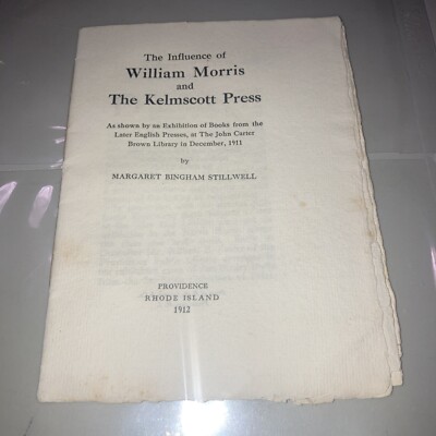 The influence of William Morris and Kelmscott Press Margaret Bingham ...