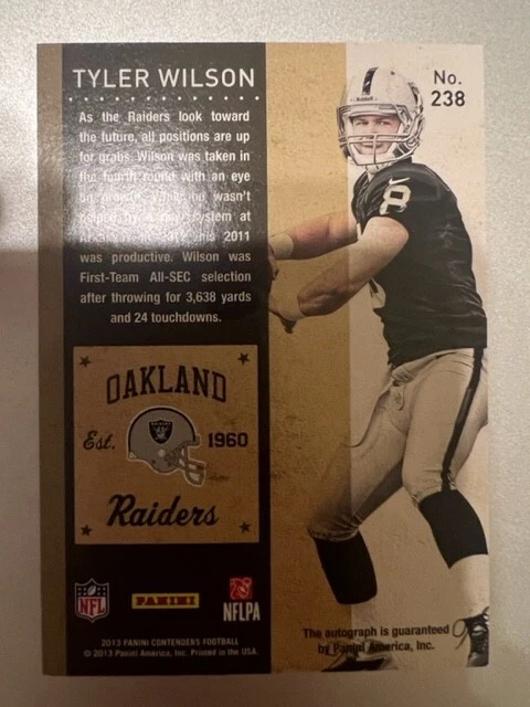 Tyler Wilson Raiders