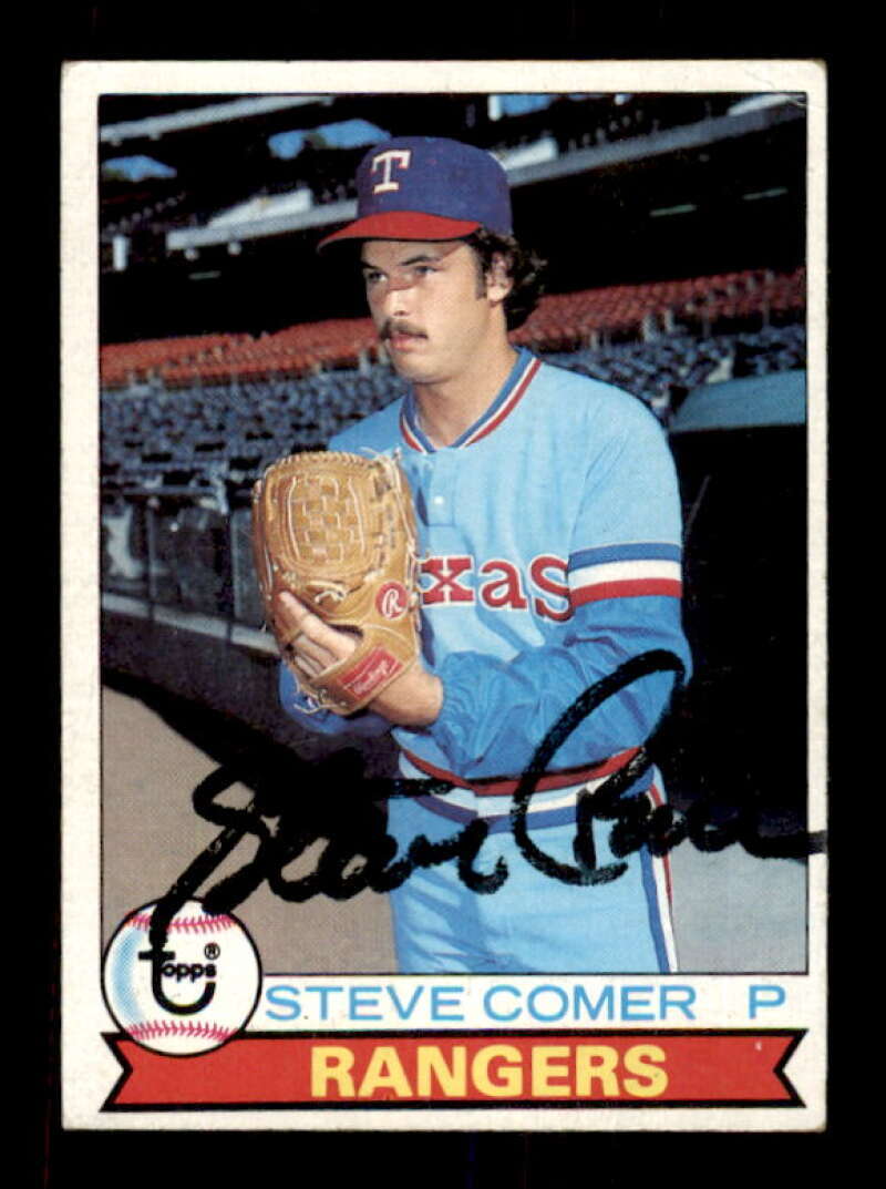 1979 Topps #463 Steve Comer AUTOGRAPHED!!! RC Rookie Rangers 235498 | eBay