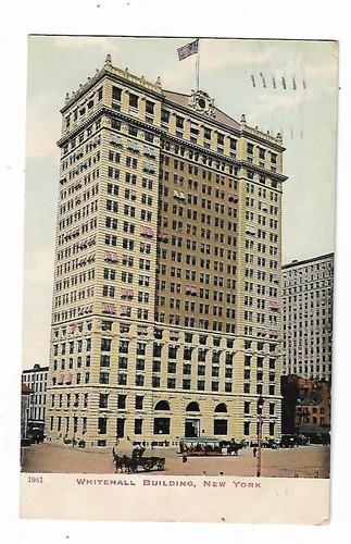 1907 Postcard Whitehall Building New York City | eBay