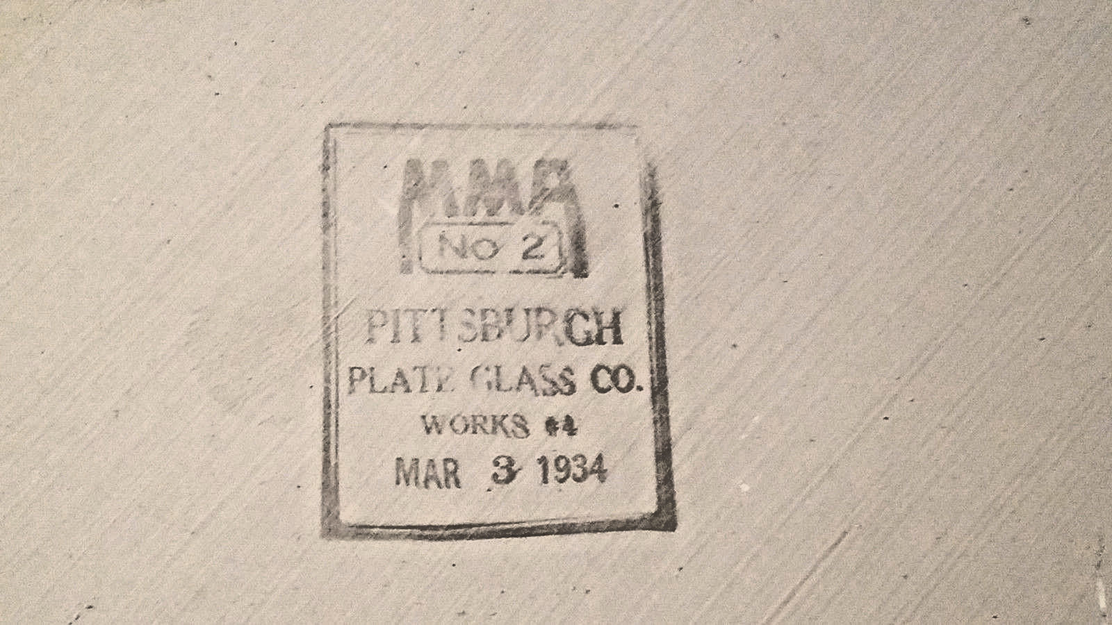 Antique Pittsburgh Plate Glass Company Works #4 Golden Gilt Decorative ...