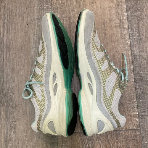 Ecco Biom Natural Motion Sz 7 Womens Gray Mint Green Athletic Running ...