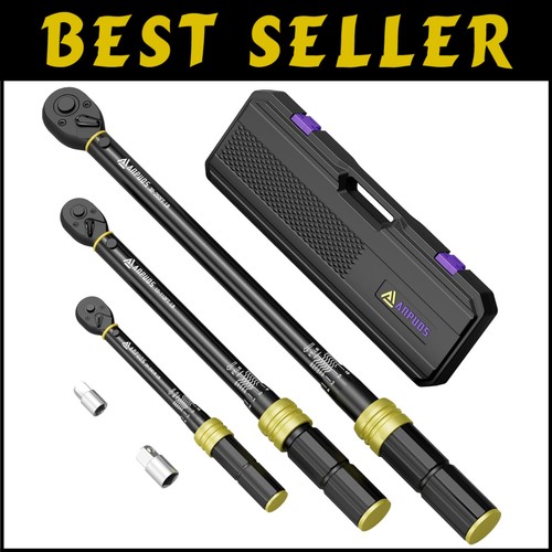 High Precision Torque Wrench Set - 5 Pcs with Easy Lock Mechanism and ...