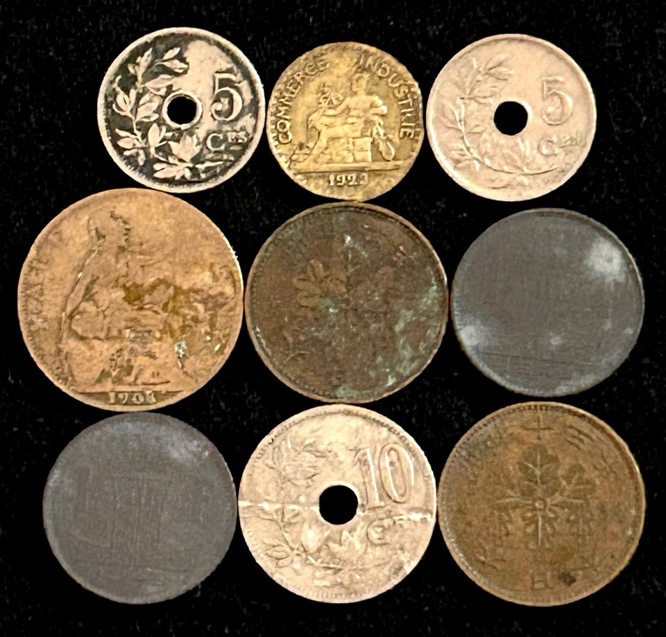 Japan/Belgium/France - Mixed Old Foreign Coin Lot | eBay